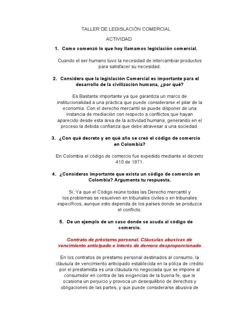 Historia y Relevancia del Código Comercial | PDF | Póliza de seguros ...