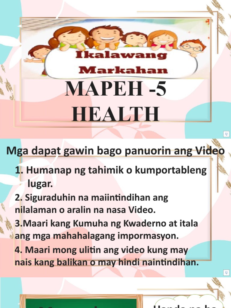 My Final Presentation HEALTH 5 | PDF