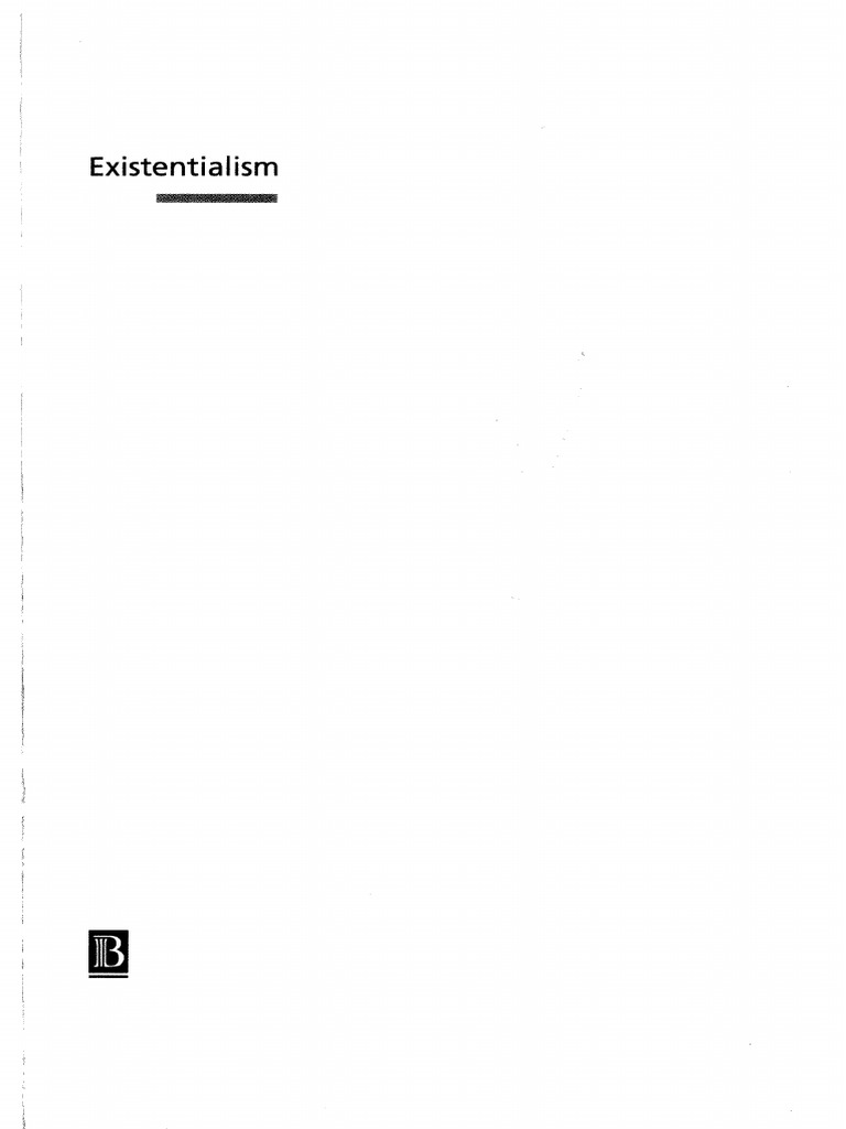 David E. Cooper - Existentialism | PDF