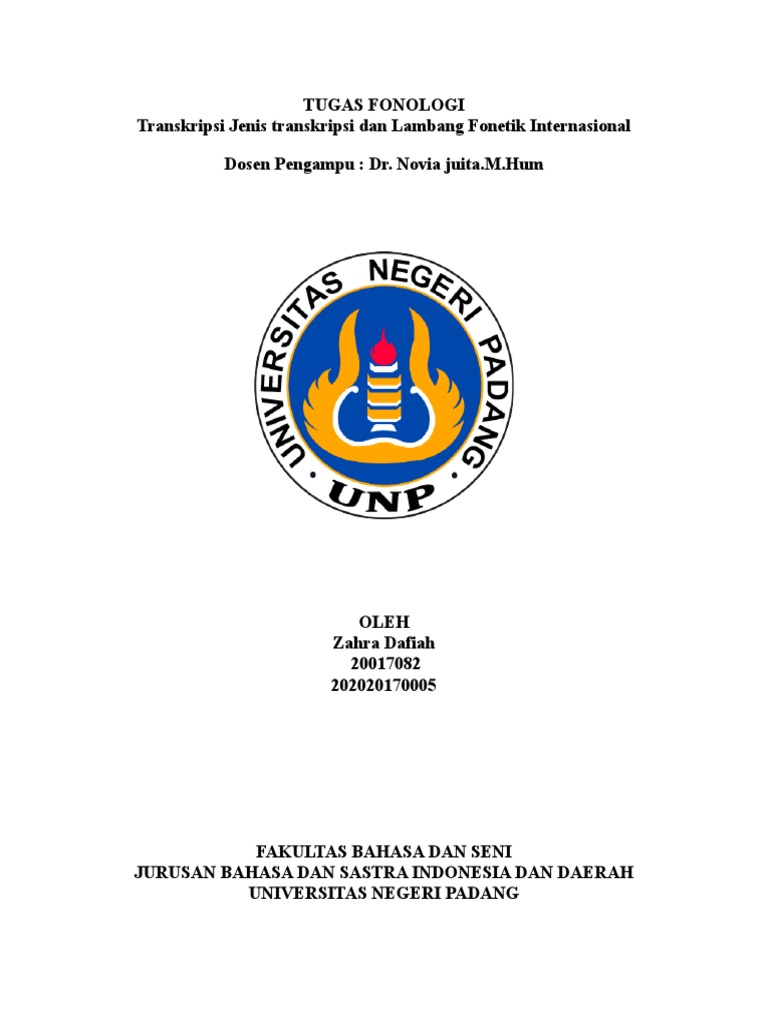 Jenis dan Contoh Transkripsi Fonetik | PDF