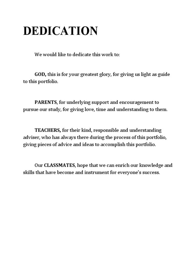 Dedication: GOD, This Is For Your Greatest Glory, For Giving Us Light ...