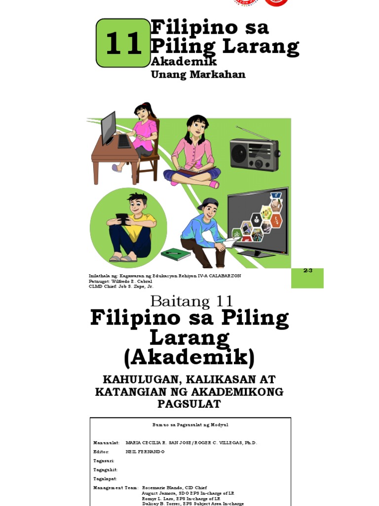 Q1-WEEK 2 Filipino Sa Piling Larang Akademik | PDF