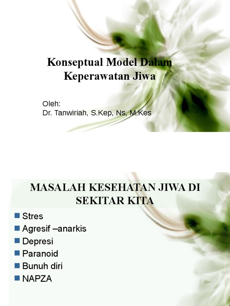 Konseptual Model Dalam Keperawatan Jiwa CB 2020 | PDF