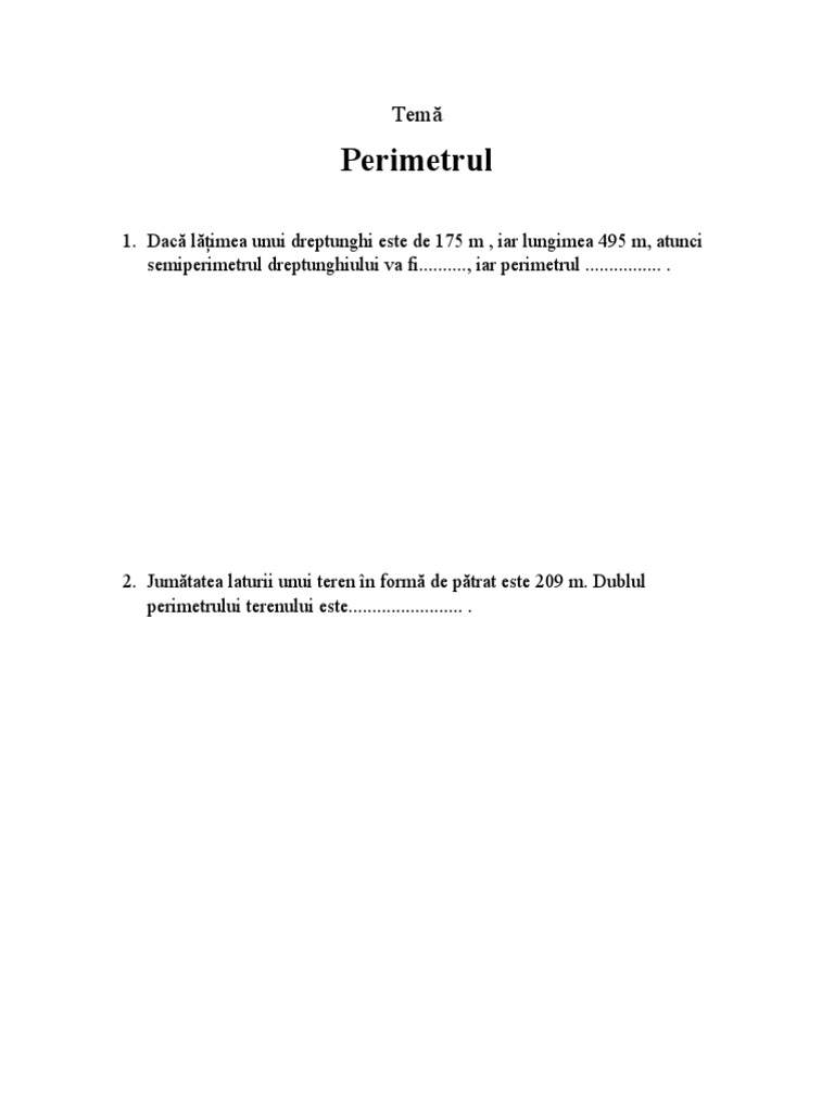 Perimetrul | PDF