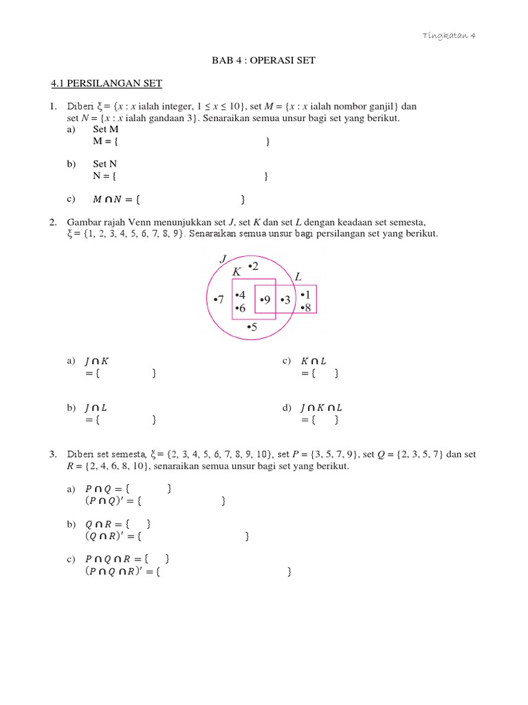 Persilangan Set | PDF