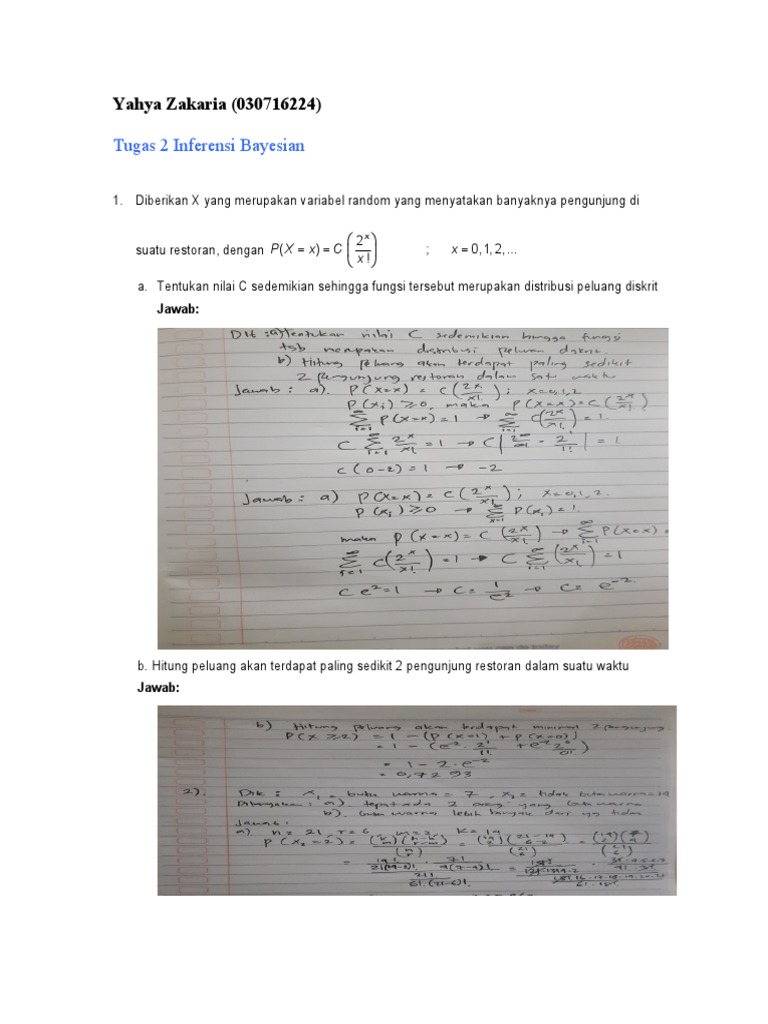 Inferensi Bayesian & Probabilitas | PDF