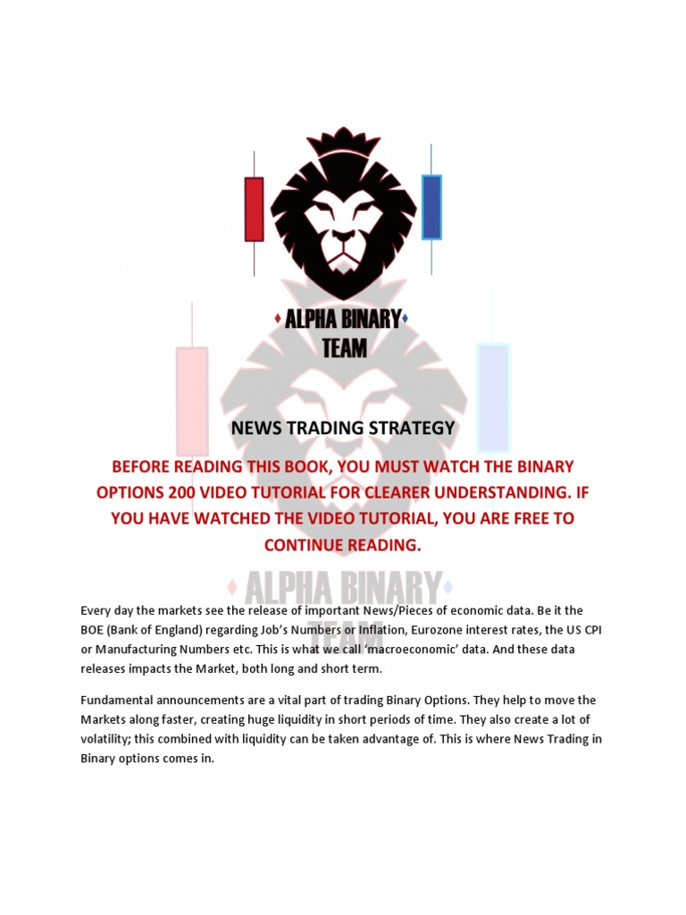 Abt News Trading Strategy Guide v2 | PDF | Financial Markets | Economies