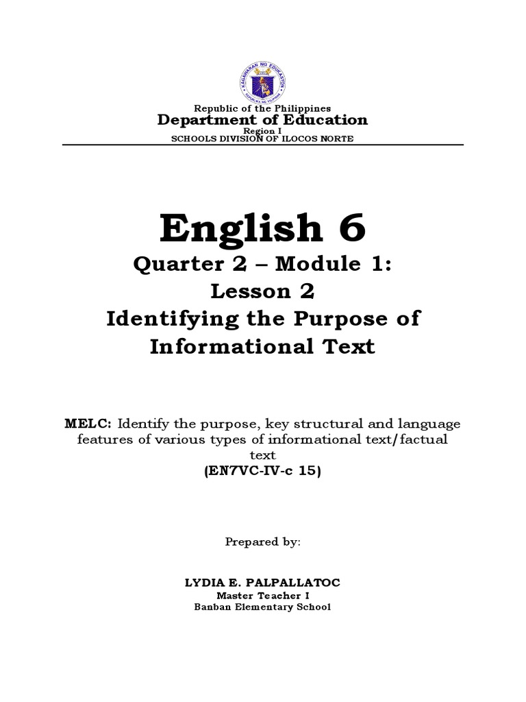 English-6-Q2-Module-1-Lesson-2-Palpallatoc - Lydia E. - FINAL | PDF ...