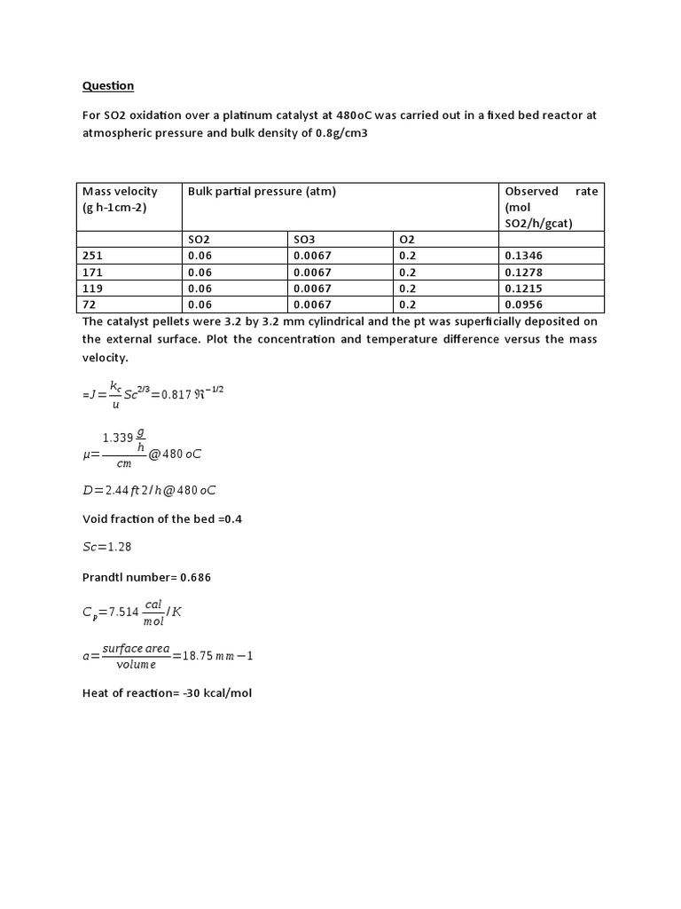 Question External Mass Transfer | PDF