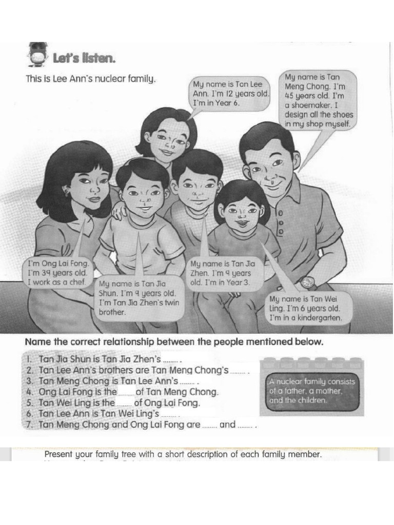 Family Ties Worksheet | PDF