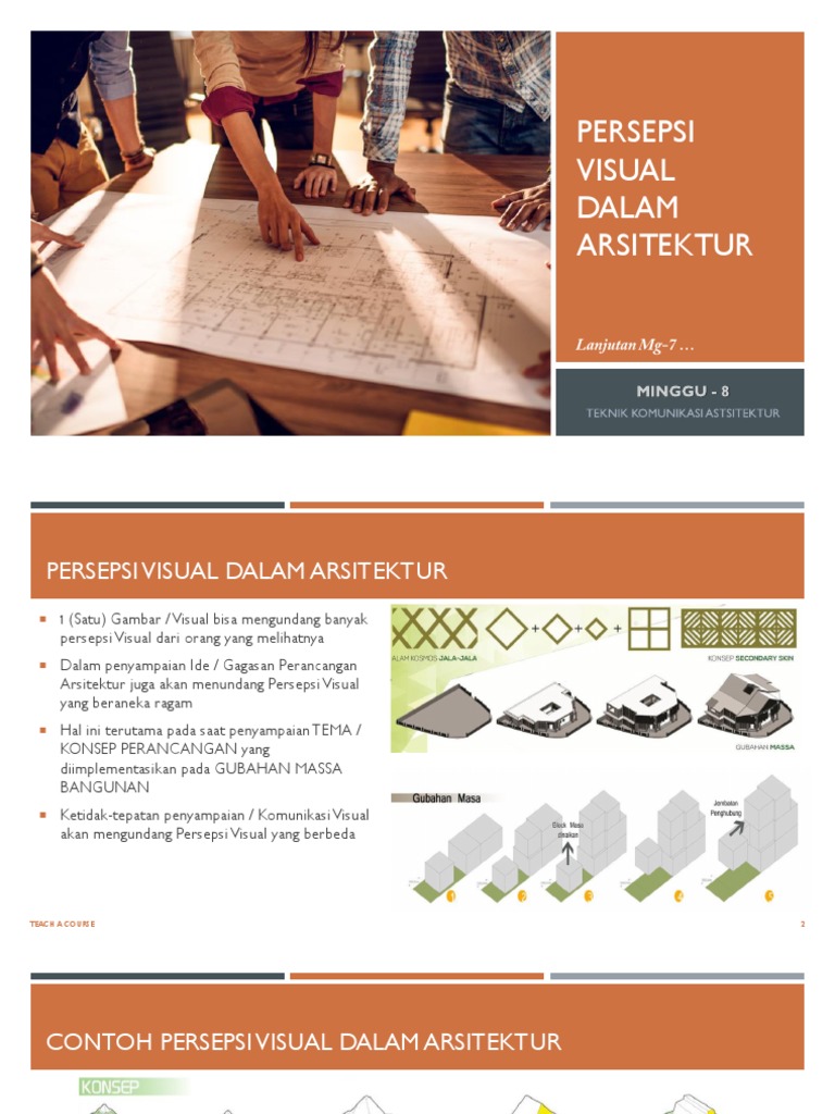 Minggu-8 Lanjutan Persepsi Visual Dalam Arsitektur | PDF