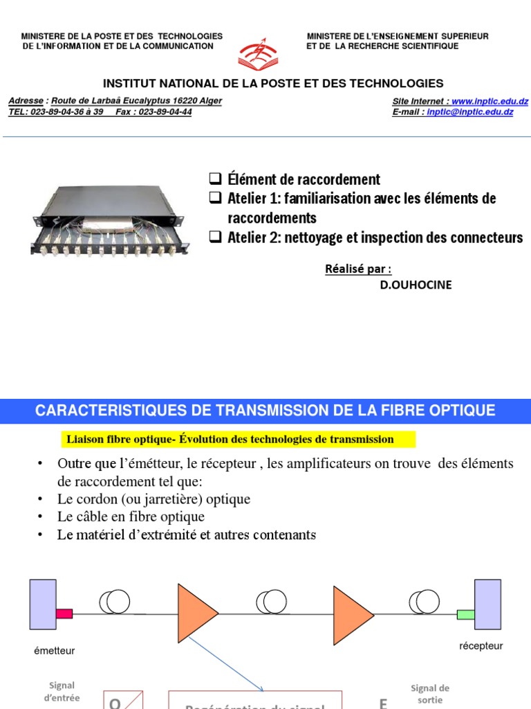 Element de Racordement | PDF | Fibre optique | Câble coaxial