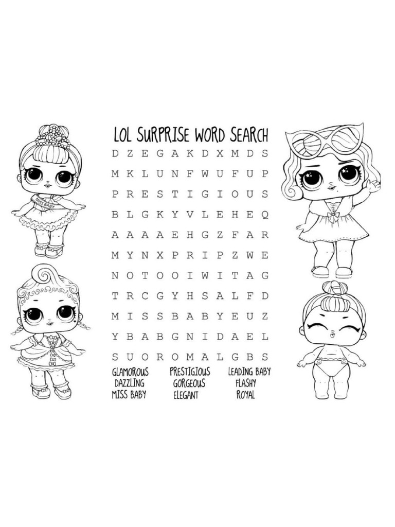 LOL Surprise Doll Activity Sheet | PDF