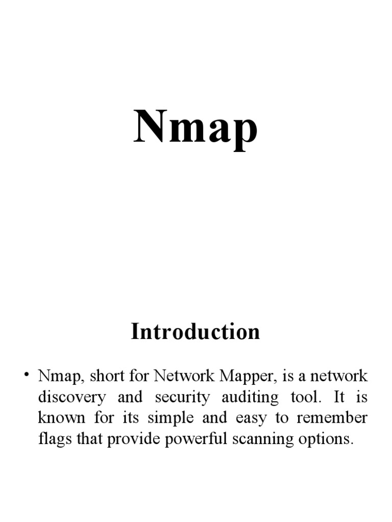 Nmap | PDF | Transmission Control Protocol | Port (Computer Networking)