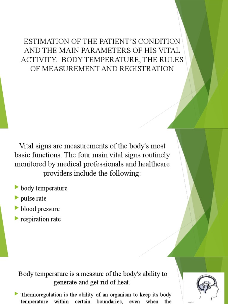 Body Temperature Pdf Thermoregulation Fever