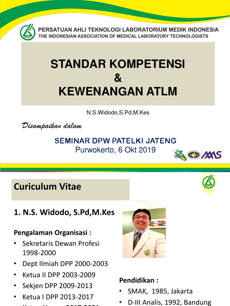 Jateng - Standar Kompetensi Kewenangan ATLM NS. Widodo | PDF