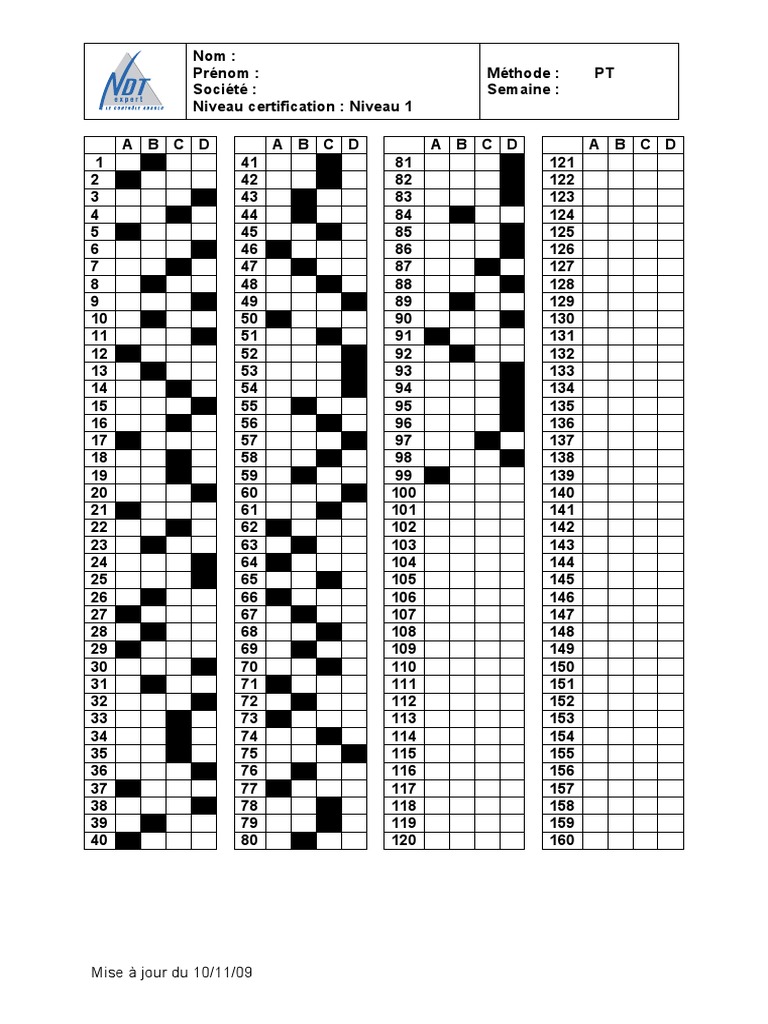 Corrigé Type QCM TC PT 1 | PDF | La violence