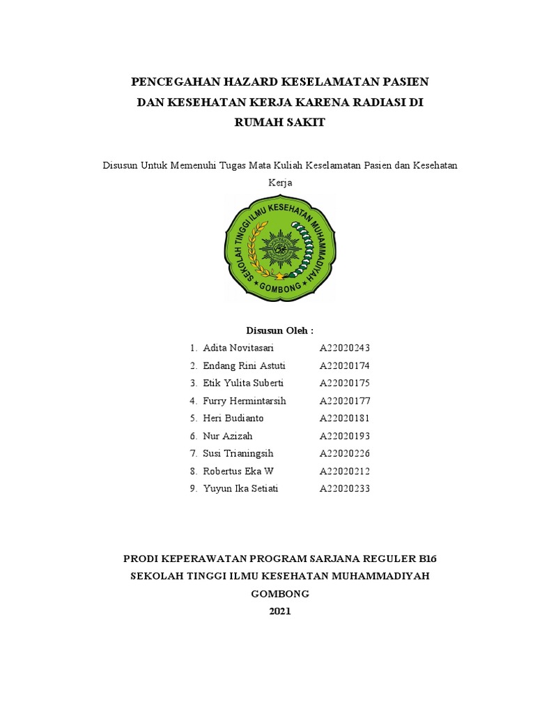 Pencegahan Hazard Radiasi di Rumah Sakit | PDF | Kesehatan Holistik ...