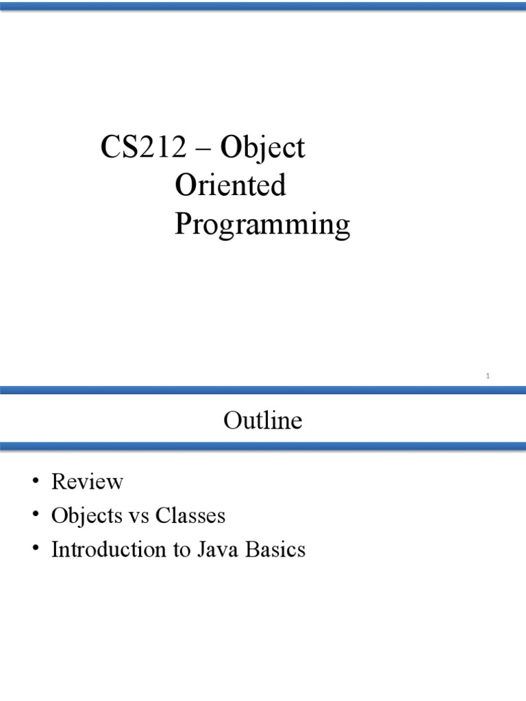 02 01 Oop Basics Pdf Object Oriented Programming Class Computer Programming