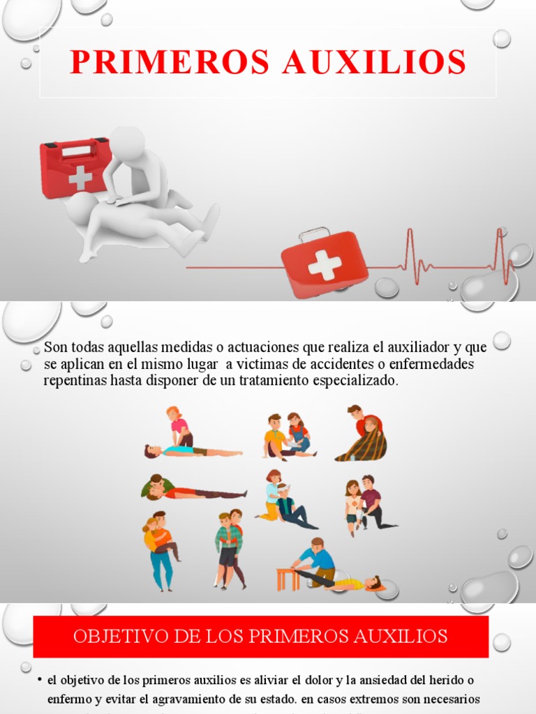 PRIMEROS AXILIOS Presentacion | PDF | Reanimación cardiopulmonar ...