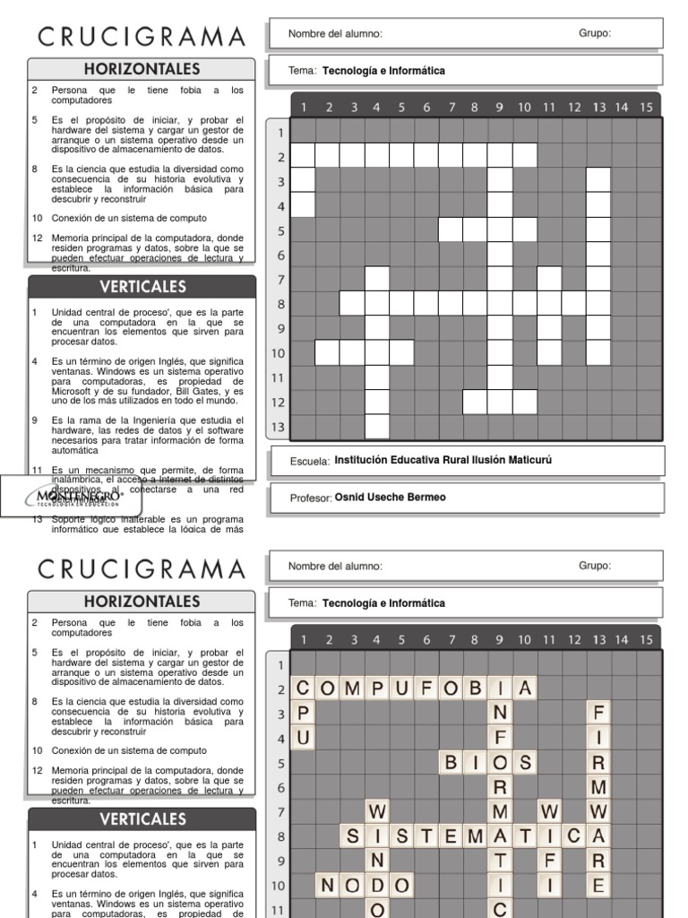 Crucigramas Imprimibles Para Personas Mayores