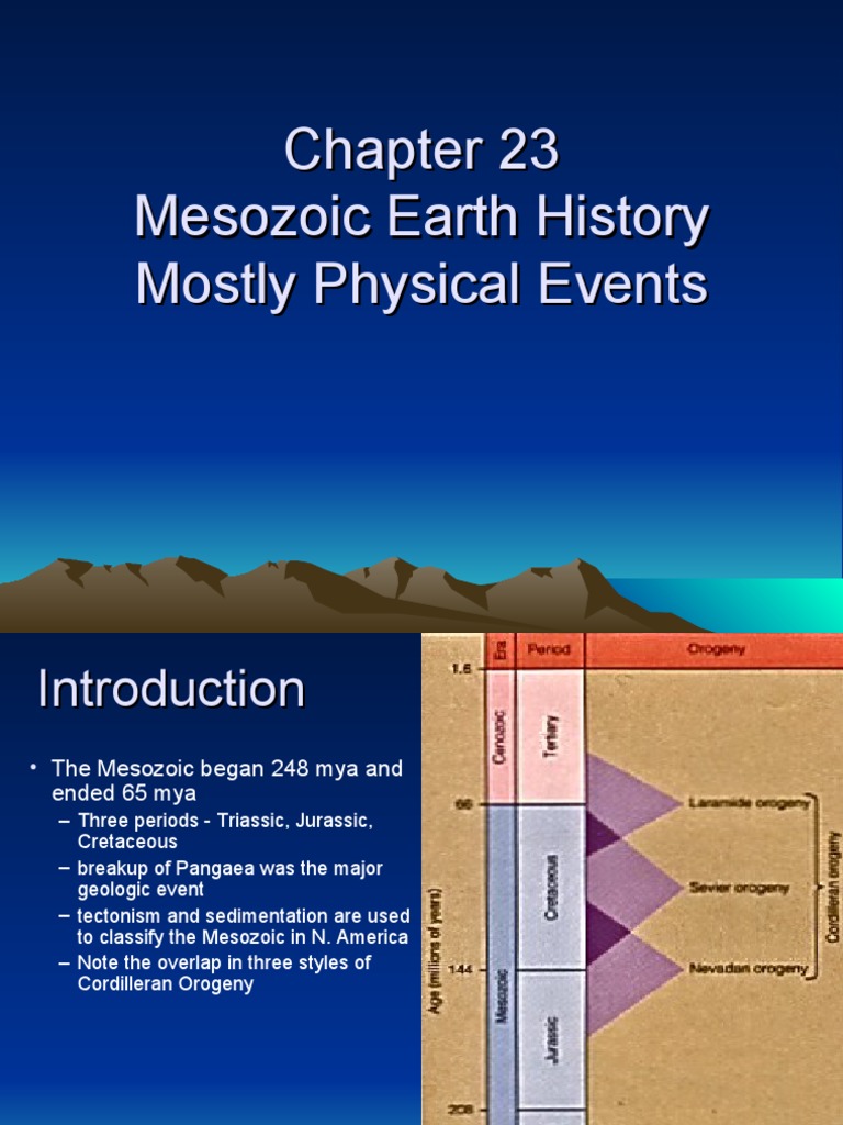Mesozoic Earth History Mostly Physical Events | PDF | Cretaceous ...