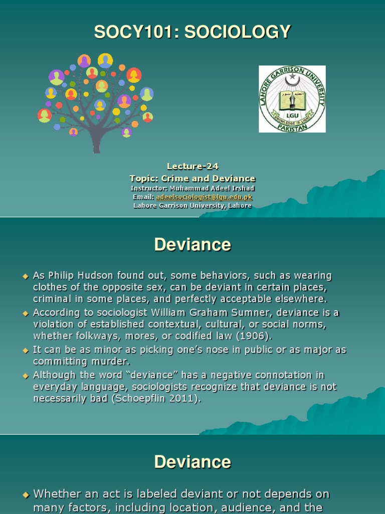 Crime and Deviance in Society | PDF | Deviance (Sociology) | Crime ...