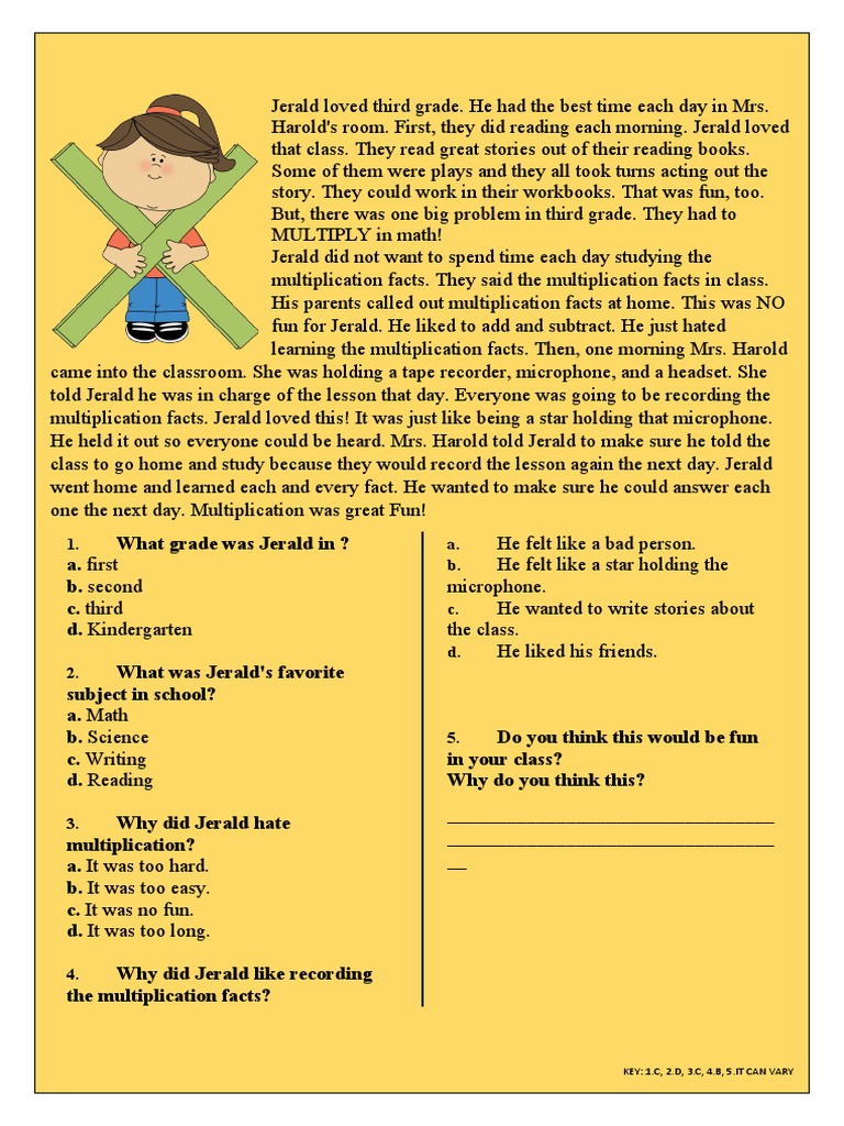 Third Grade Reading Fun and Challenges | PDF