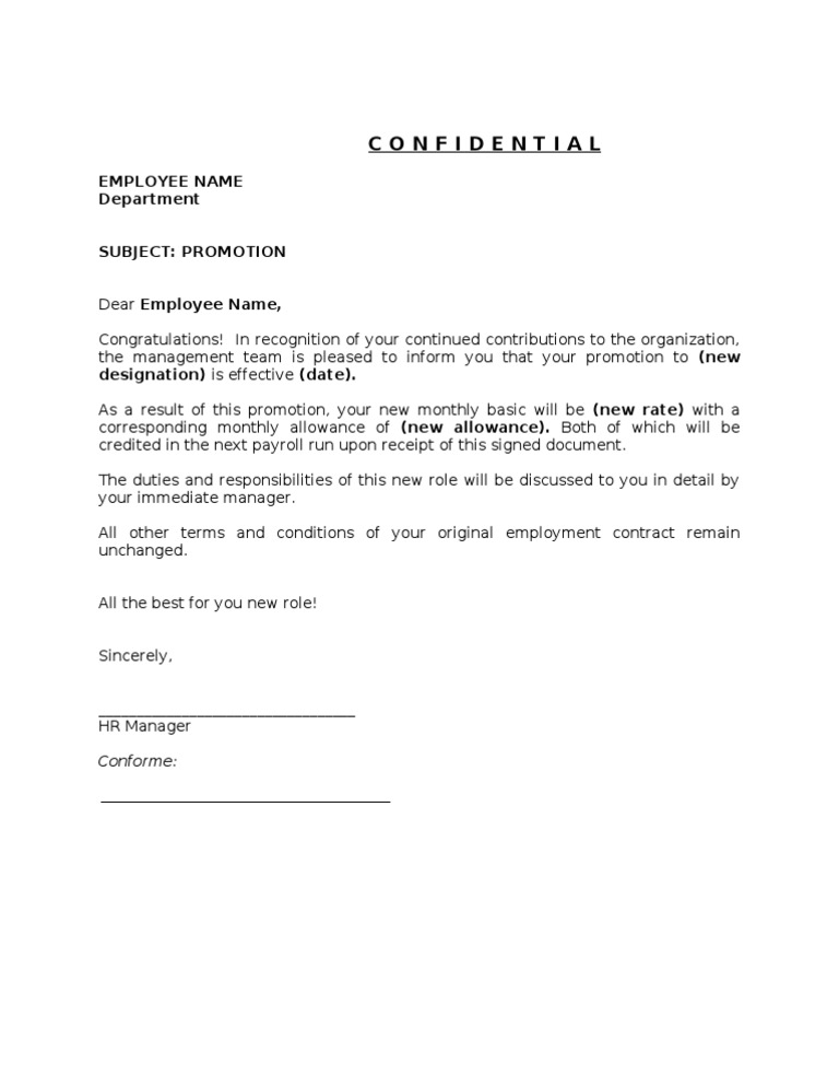 Sample Promotion Memo | PDF | Government | Labour