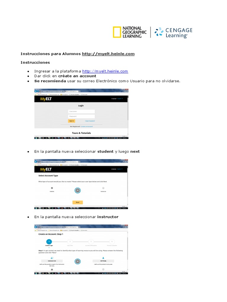 MyElt Student Guide | PDF