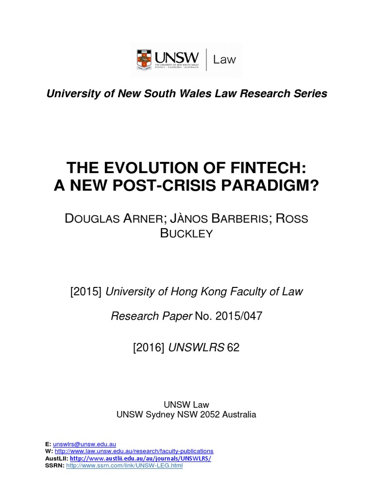 Evolution of Fintech 2015 | PDF | Financial Technology | Finance ...
