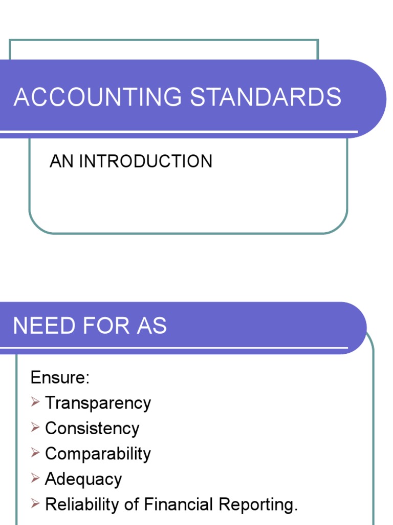 Accounting Standards: An Introduction | PDF