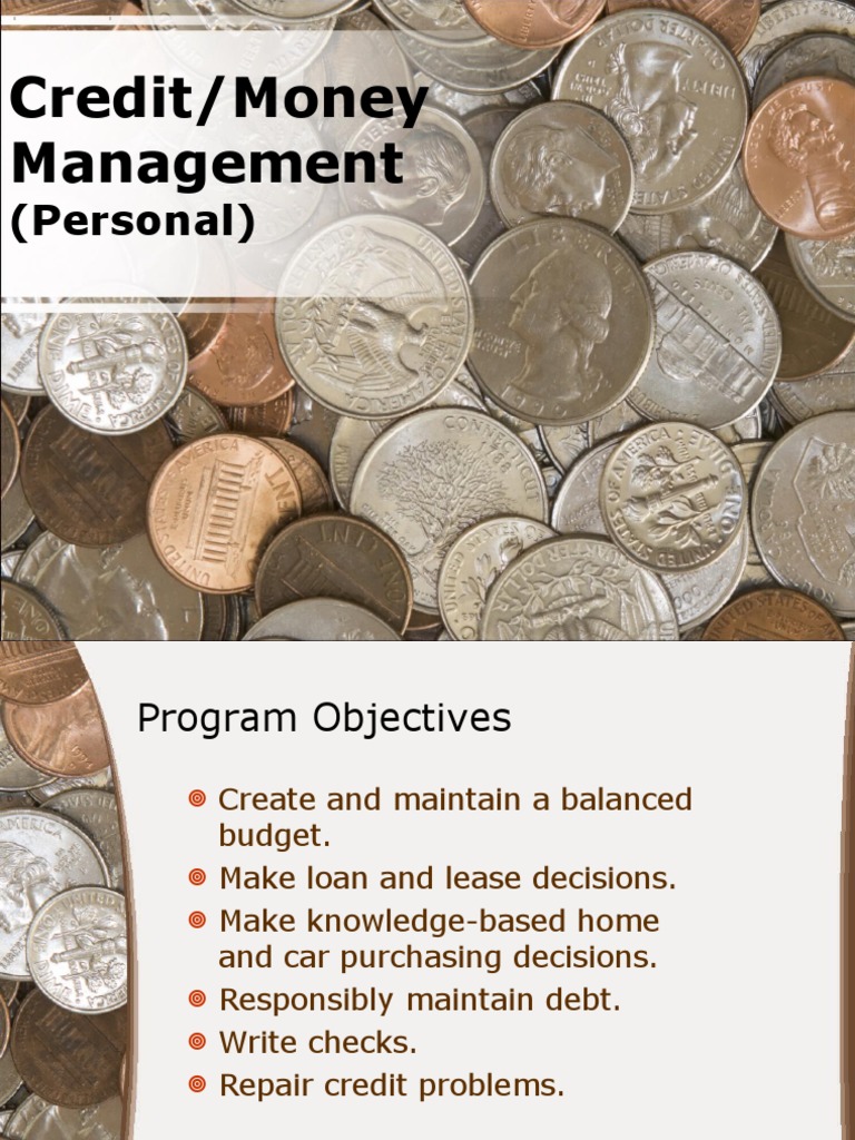 Credit/Money Management: (Personal) | PDF | Finance & Money Management ...