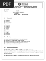 Poorvi Class 8 Unit 1 Solutions | PDF | Poetry