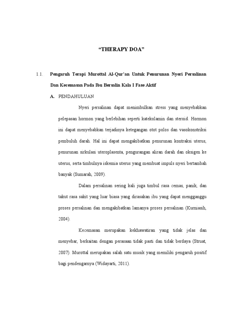 Revisi Terapi Doa | PDF | Pengembangan Diri | Kesehatan Holistik