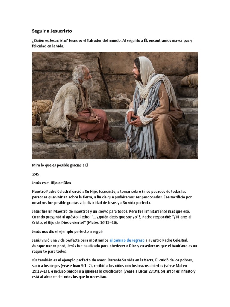 Seguir A Jesucristo | PDF | Jesús | Cristo (título)