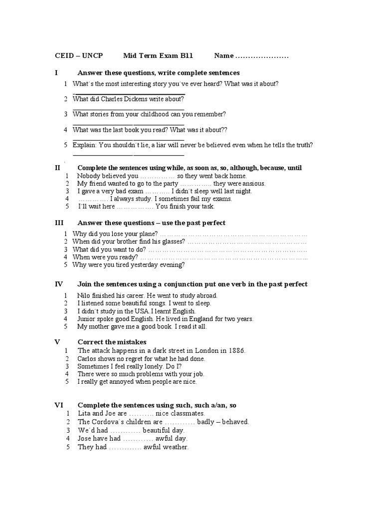 II Complete The Sentences Using While, As Soon As, So, Although ...