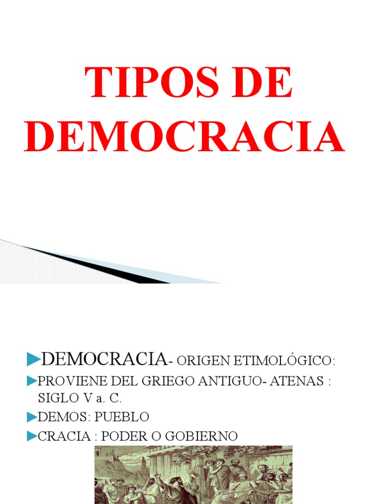 Tipos de Democracia | PDF