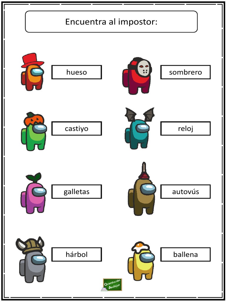 Lenguaje Ortografía Ortografia Among Us | PDF