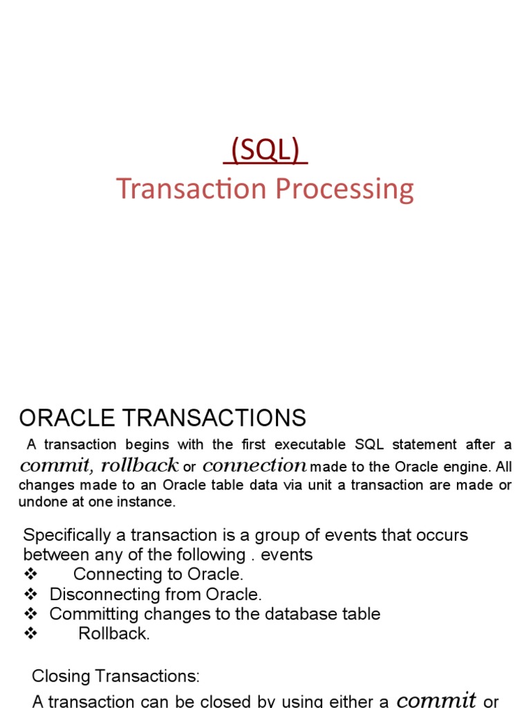 Transaction | PDF | Database Transaction | Databases