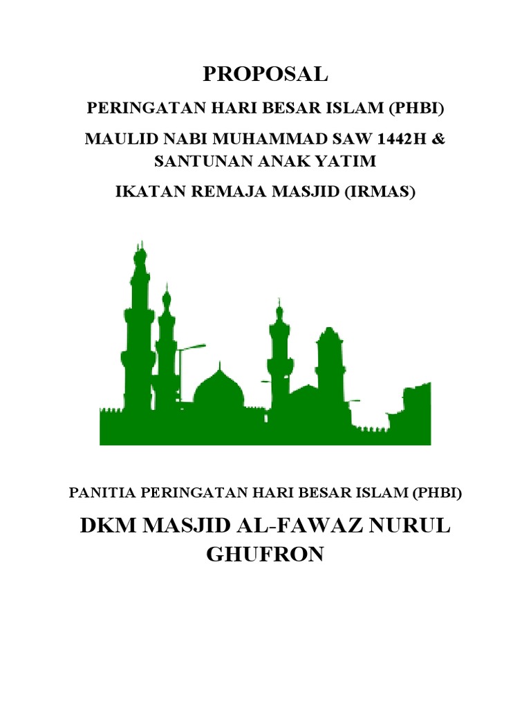 Proposal Maulid Nabi Muhammad SAW 1442H | PDF