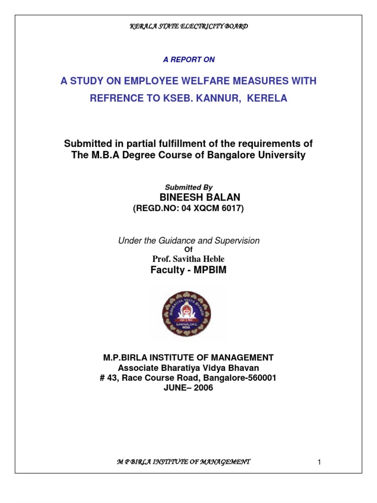 Kerala State Electricity Board-Bineesh Balan-0409 | PDF | Sampling ...