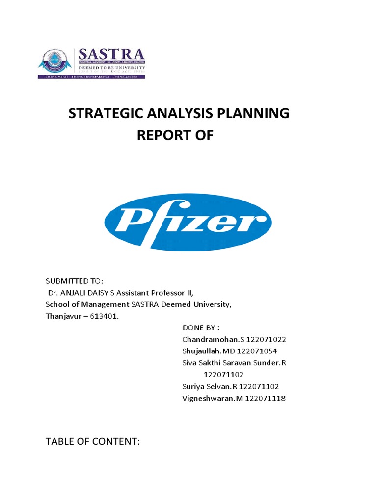 Team 7 Pfizer | PDF | Value Chain | Competitive Advantage