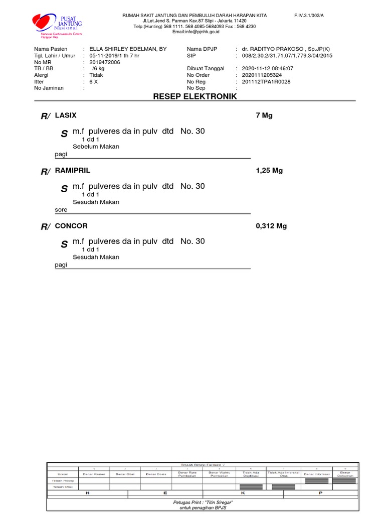 M.F Pulveres Da in Pulv DTD No. 30: Lasix 7 MG | PDF