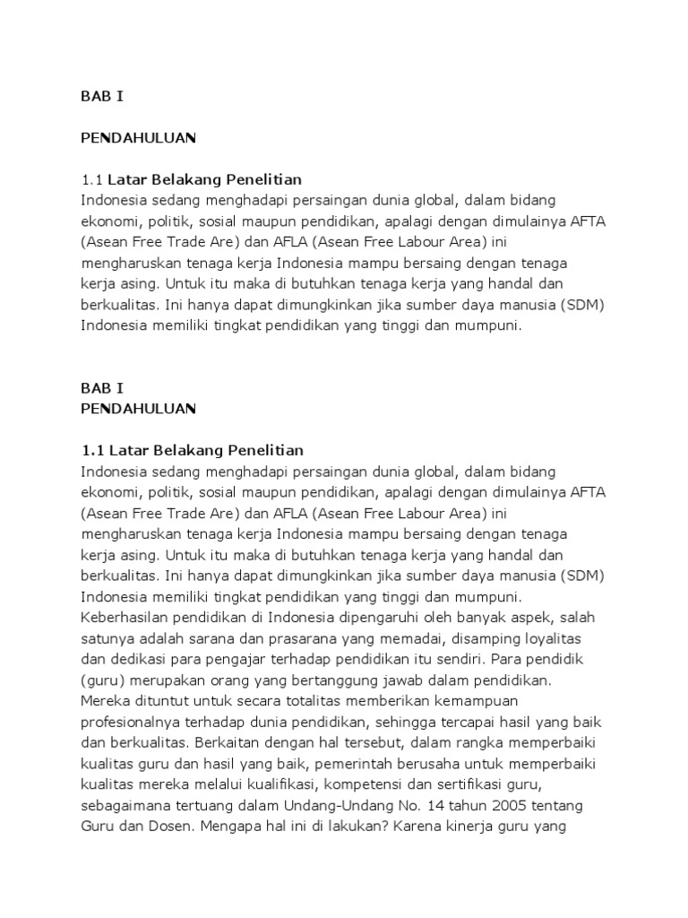 Contoh Proposal Tesis | PDF