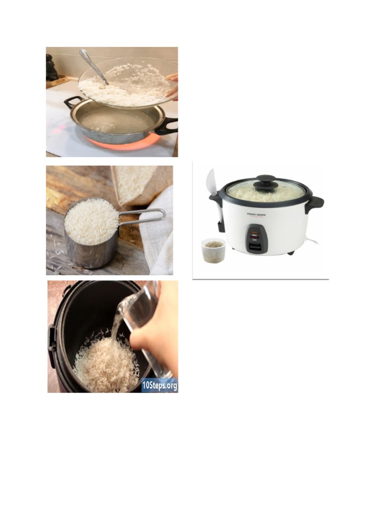 Hakbang Sa Pagsasaing NG Kanin | PDF