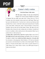 Emma's Daily Routine | PDF | Lunch
