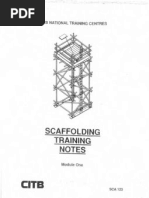 Scaffold Erection Guidance | PDF | Scaffolding | Transport