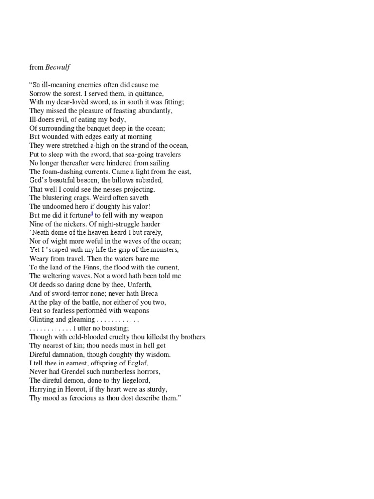 The Stormy Sea: An excerpt from the ballad Sir Patrick Spens | PDF ...