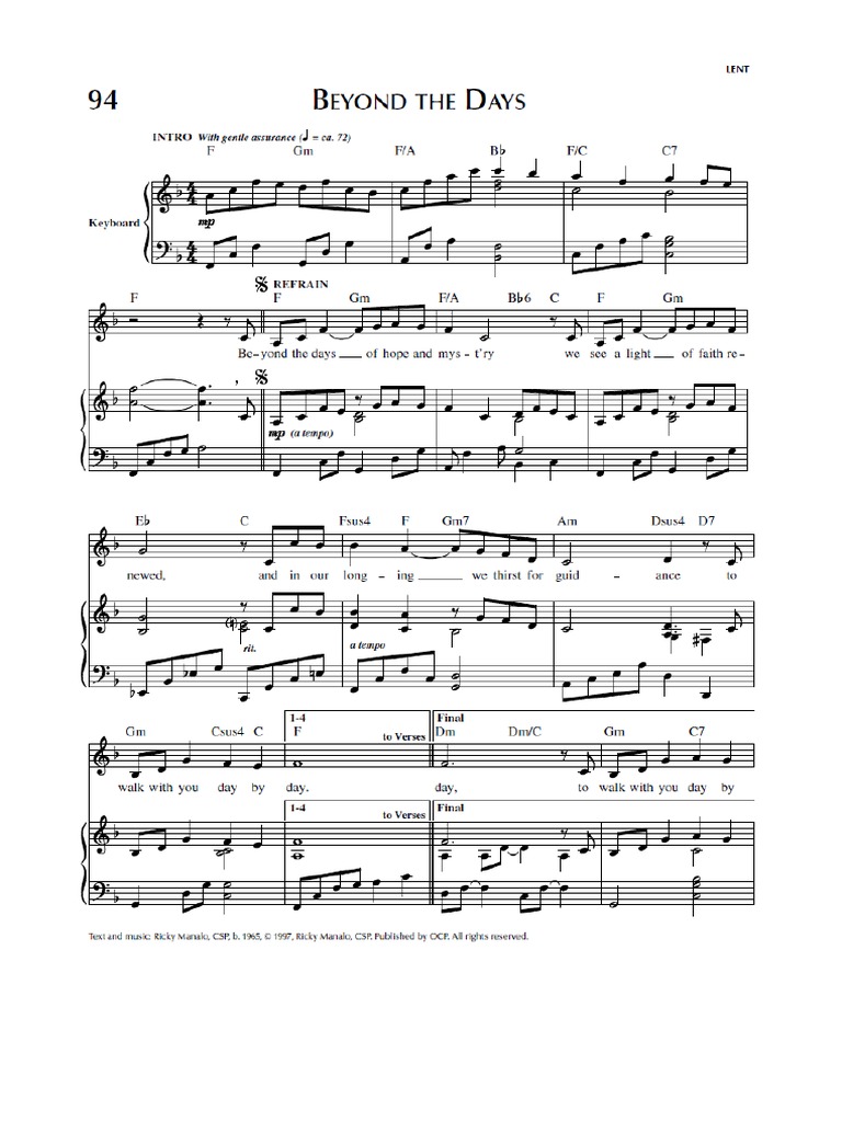 Beyond The Days - Ricky Manalo CSP | PDF